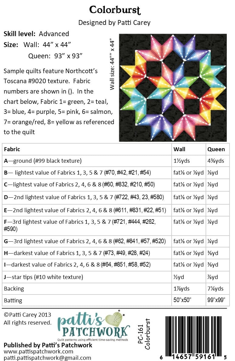 Colorburst – Patti's Patchwork