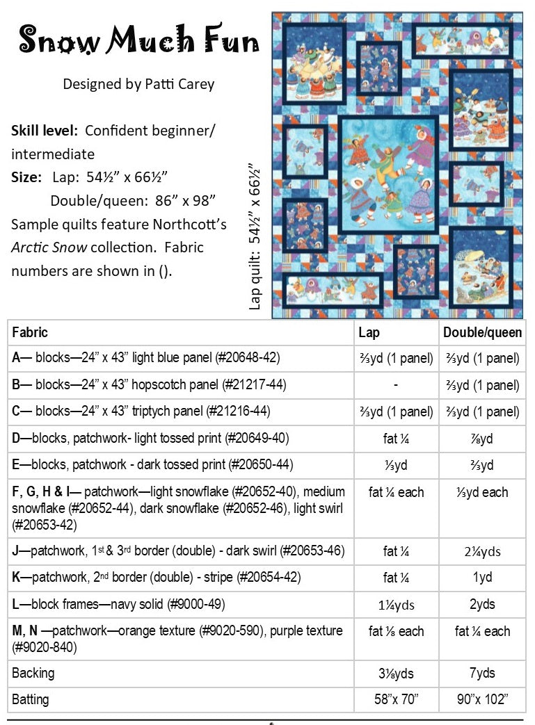 Snow Much Fun – Patti's Patchwork